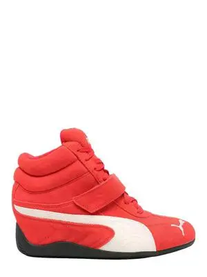 PUMA Speedcat Wedge Lace-Up Sneakers Red