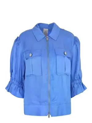 Cinq À Sept Holly Puff-sleeve Jacket - Blue