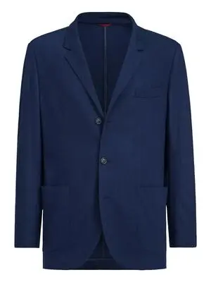 Brunello Cucinelli Cashmere Jersey Blazer - Blue