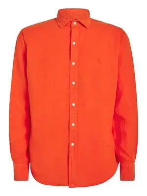 Polo Ralph Lauren Linen Custom-fit Shirt - Orange