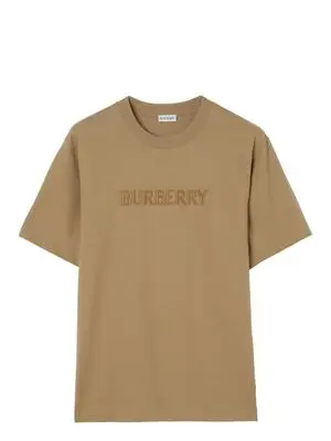Burberry Cotton Logo T-shirt - Beige