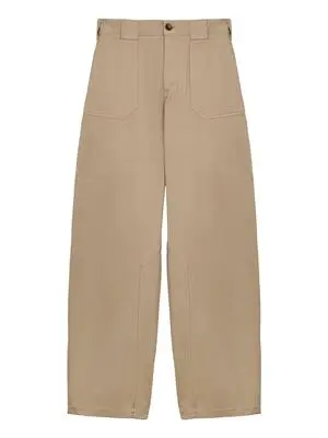 Loewe X Paula's Ibiza Cotton Straight Trousers - Beige