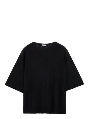 Loewe X Paula’ Ibiza Linen-blend T-shirt - Black