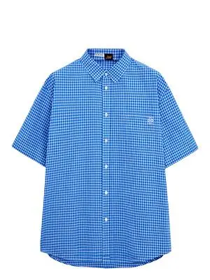 Loewe X Paula’s Ibiza Check Anagram Shirt - Blue