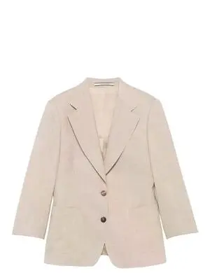 Tagliatore Peak Lapel Blazer - Neutrals