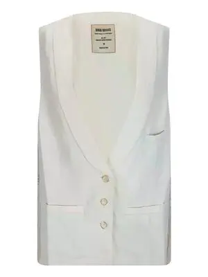 UMA WANG Jill Shawl-lapel Waistcoat - White