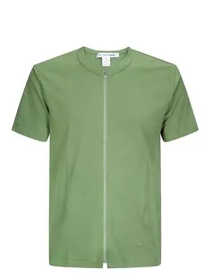 Comme Des Garçons Zip-up T-shirt - Green