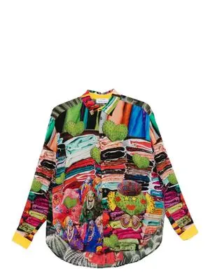 The Artistylist Cactus-print Long-sleeve Shirt - Green