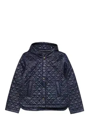 Marella Quilted Hooded Jacket - Blue