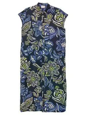 Marella Floral-print Midi Dress - Blue