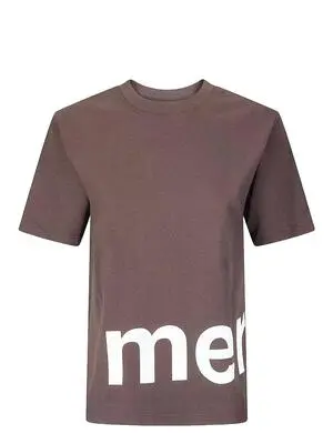 MERIPPA Logo-print T-shirt - Brown