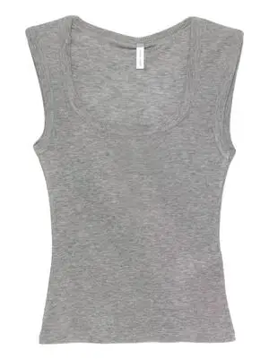 SAMSOE SAMSOE Ribbed-knit Tank Top - Grey