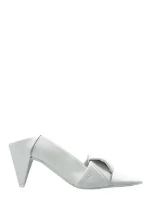 Loewe 70mm Origami Heeled Mules - Grey