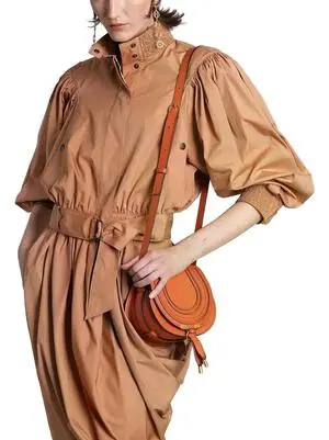 Chloé Draped Asymmetric Mini Skirt - Brown