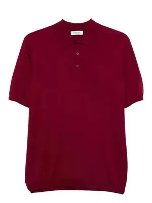 KANGRA Half-button Polo Shirt - Red