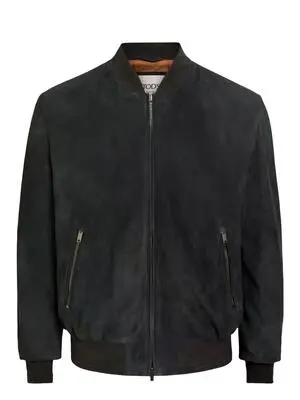 TOD'S Brera Suede Bomber Jacket - Grey