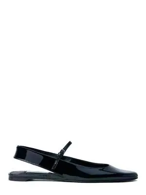 TOTEME Slingback Leather Pumps - Black