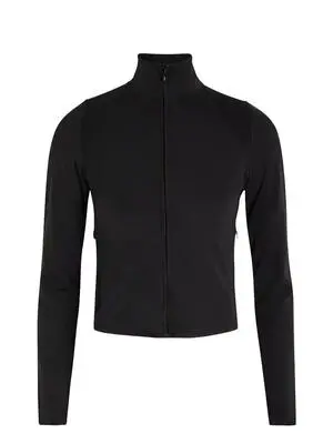 Vuori Raglan-sleeve Zip-up Sweatshirt - Black