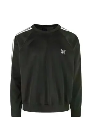 Needles Poly Smooth Side-stripe Sweatshirt - Black