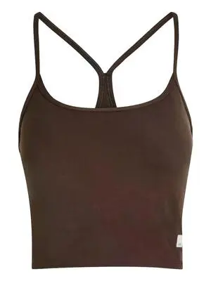 Vuori Racerback Cropped Tank Top - Brown