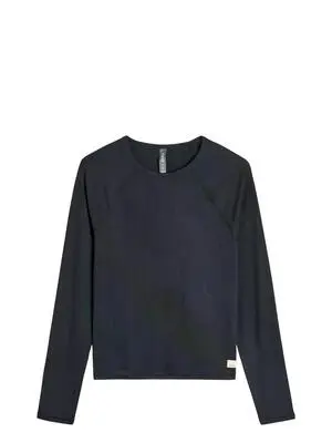 Vuori Pose Ribbed Jersey Top - Black