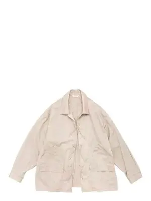 STILL BY HAND Tie-fastening Shirt Jacket - Neutrals