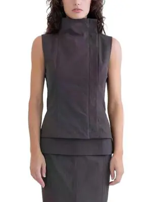 BELLE ANNA Layered Vest - Grey