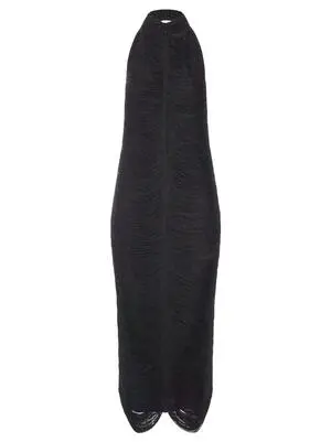 BLESS Beryl Fringed Midi Dress Black