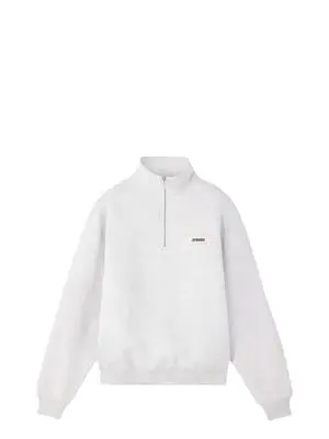 Jacquemus Le Camionneur Quarter-zip Sweatshirt - Grey