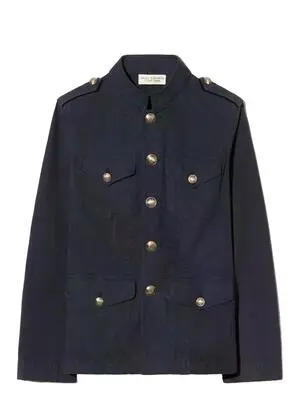 NILI LOTAN Raymond Button-up Jacket - Blue