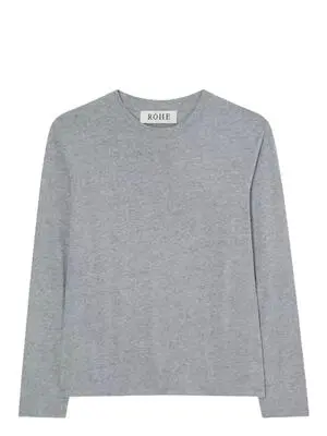 RÓHE Slub Mélange T-shirt - Grey