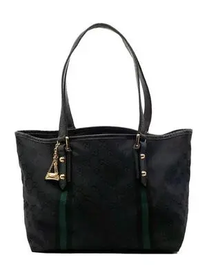 Gucci Gg Canvas Jolicoeur Tote Bag - Black