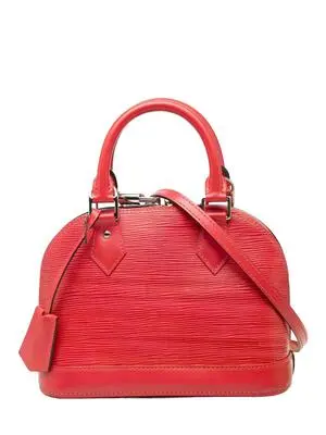 LOUIS VUITTON 2015 Epi Alma BB Satchel Pink