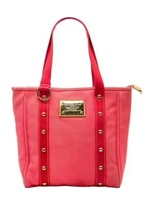 LOUIS VUITTON 2006 Antigua Cabas Mm Tote Bag - Pink