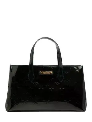 LOUIS VUITTON 2008-2015 Monogram Vernis Wilshire Pm Handbag - Blue