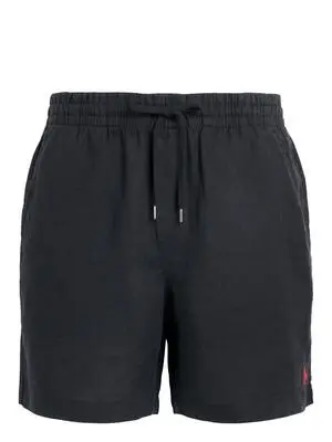 Polo Ralph Lauren Linen Drawstring Shorts - Black