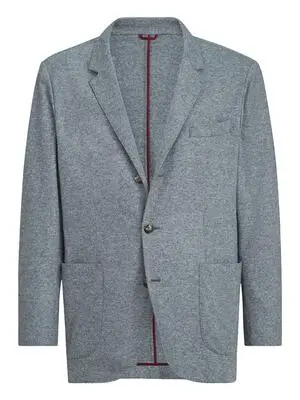 Brunello Cucinelli Cashmere Jersey Blazer - Black