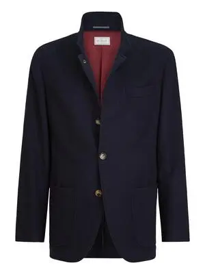 Brunello Cucinelli Water-resistant Cashmere Blazer - Blue