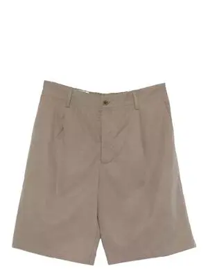 MYTHS Pleated Detail Shorts - Neutrals