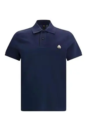 Moose Knuckles Everett Logo-plaque Polo Shirt - Blue