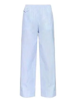 A.p.c. Striped Wide-leg Trousers - Blue
