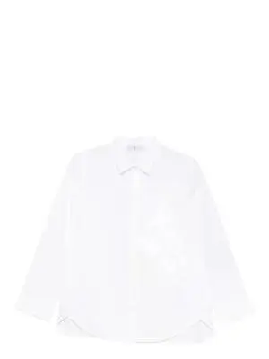 WHYCI Floral-embroidered Shirt - White