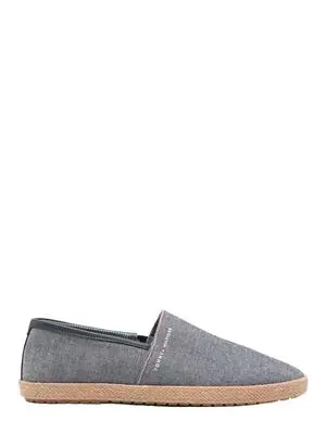Tommy Hilfiger Logo Embroidered Espadrilles - Blue