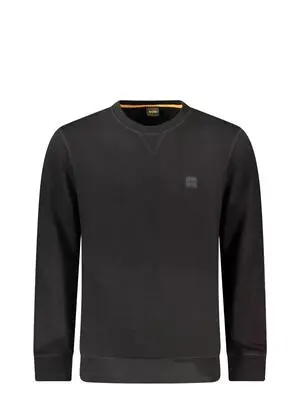 BOSS Long Sleeve Cotton Sweater - Black