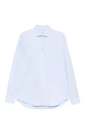 VELA SHOP Long-sleeve Spread-collar Shirt - Blue