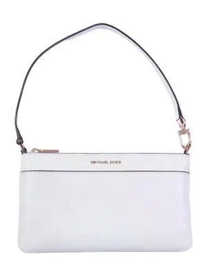 Michael Kors Grained Leather Shoulder Bag - White