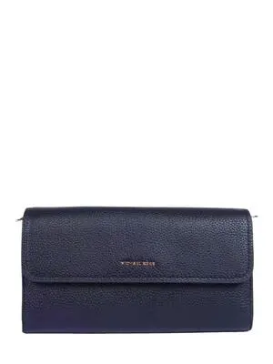 Michael Kors Grained Leather Shoulder Bag - Blue