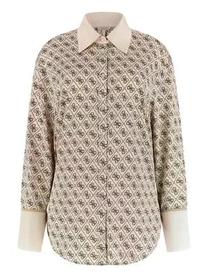 GUESS Patterned Collared Shirt