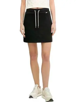 Guess Mini Skirt With Drawstring - Black