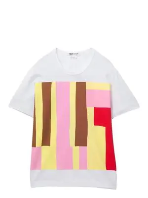 Comme Des Garçons Graphic Print T-shirt - White